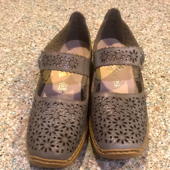 Rieker | Shoes | Rieker Anti Stress Mary Jane Perforated Leather Shoes | Poshmark